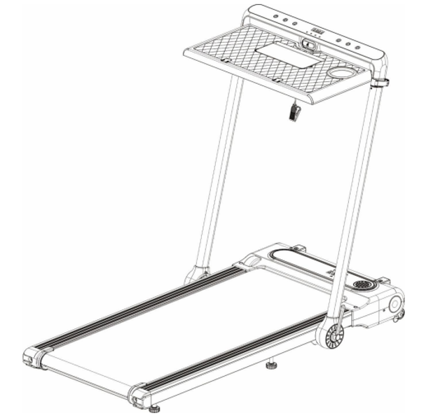 Fortis Foldable Walking & Jogging Manual Incline Pad Treadmill ...