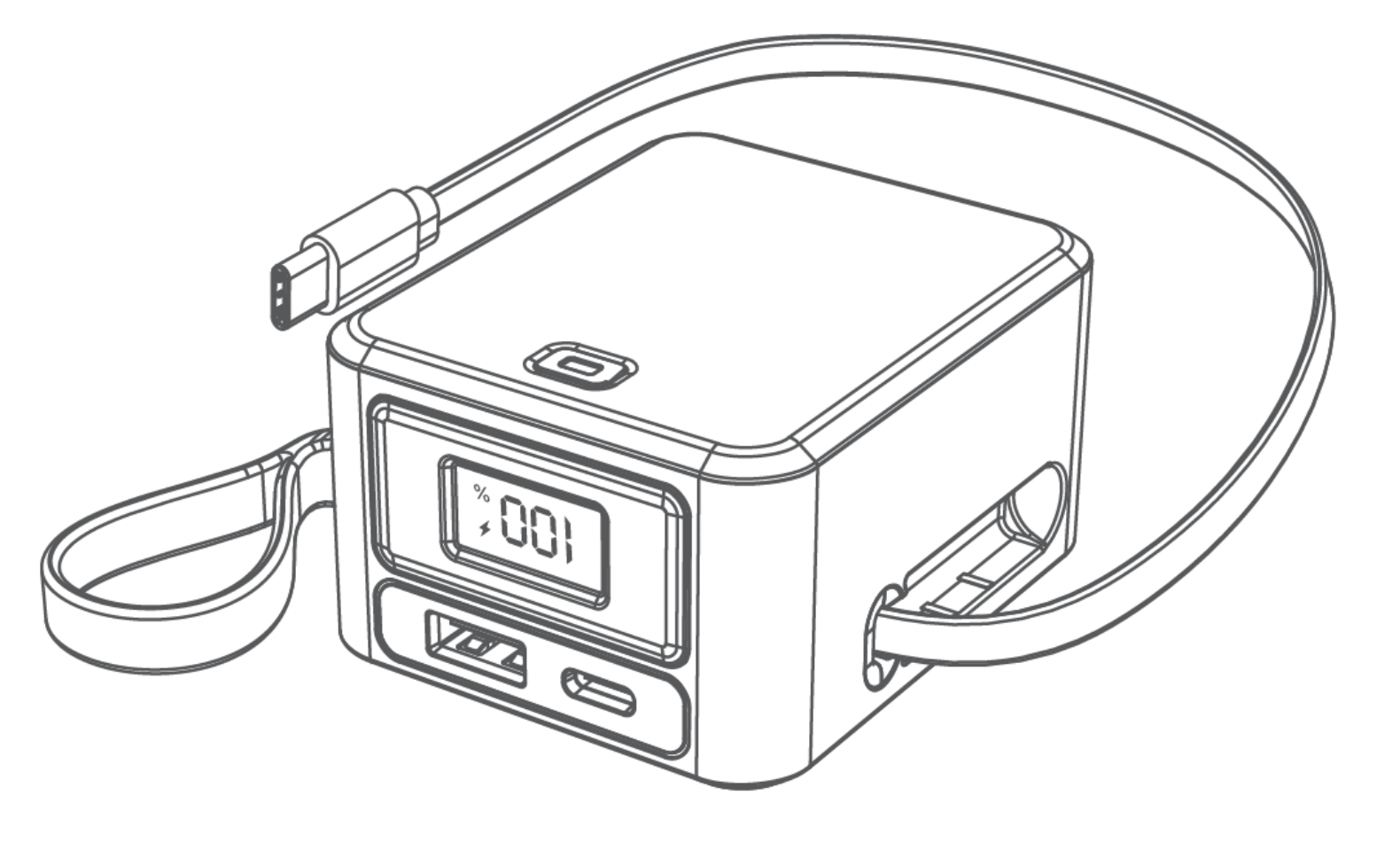 Kogan TravelBoost 10000mAh 35W PD Portable Power Bank with Retractable ...